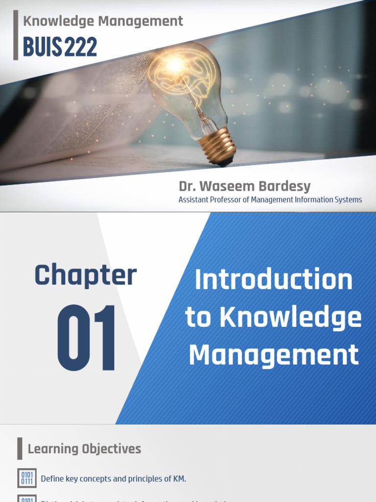 Chapter 01 - Introduction To Knowledge Management | PDF | Knowledge ...