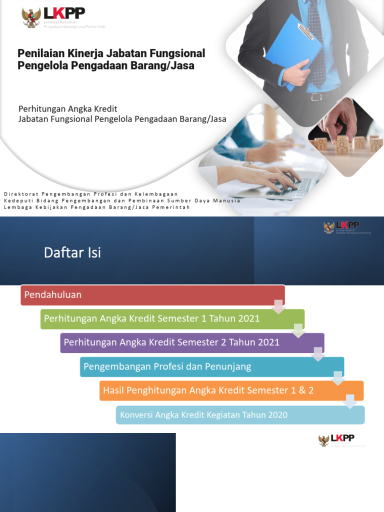 Penilaian Angka Kredit JF PPBJ | PDF