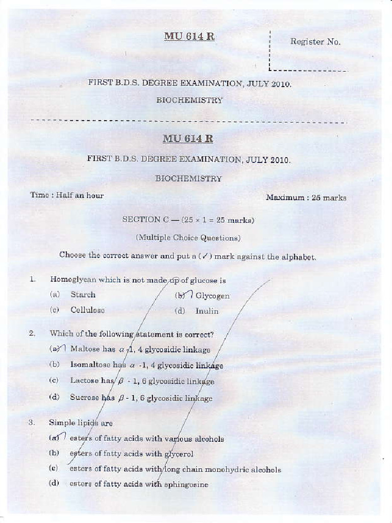 Biochemistry Solved MCQ | PDF