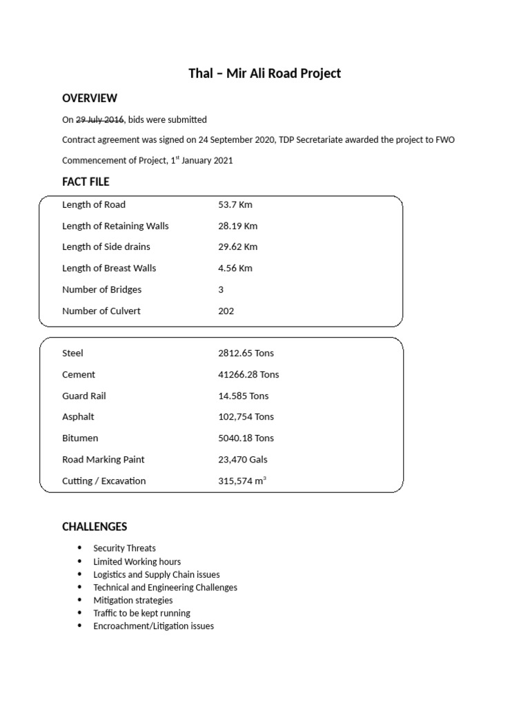 Thal-Mir Ali Rad Brochure | PDF