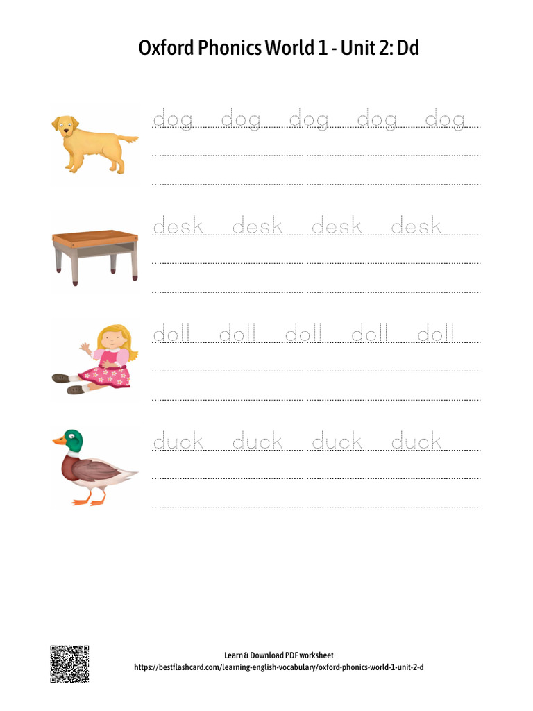 Dog Dog Dog Dog Dog: Oxford Phonics World 1 - Unit 2: DD | PDF