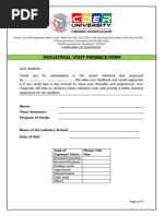 Industrial Visit Technical Report Format | PDF | Business