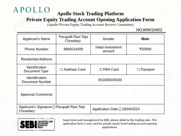 Application Form (5) - 1 | PDF