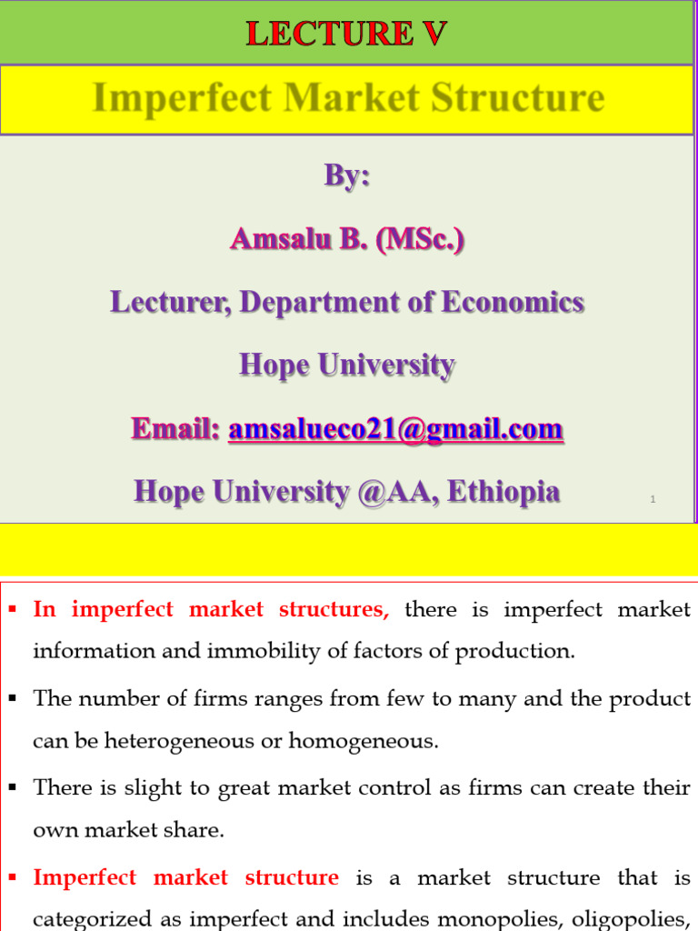Understanding Market Structures | PDF | Monopoly | Perfect Competition