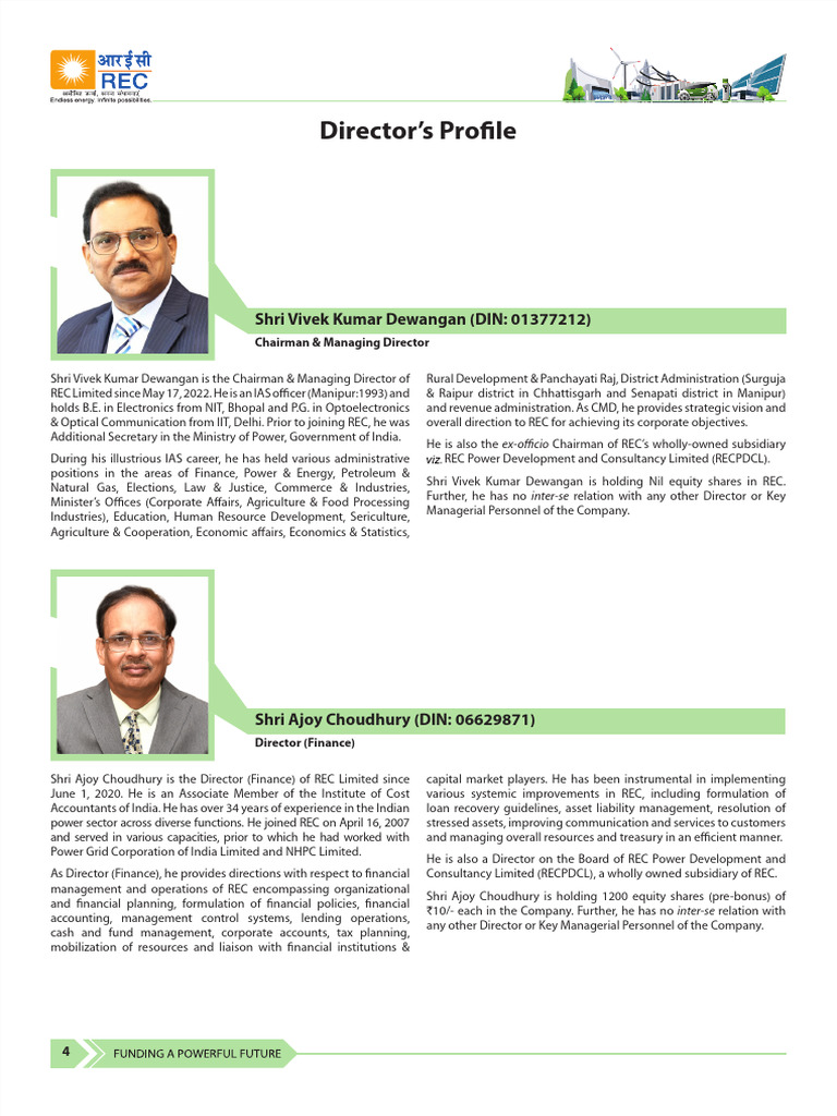 3 Director Profile FY 2021 22 | PDF