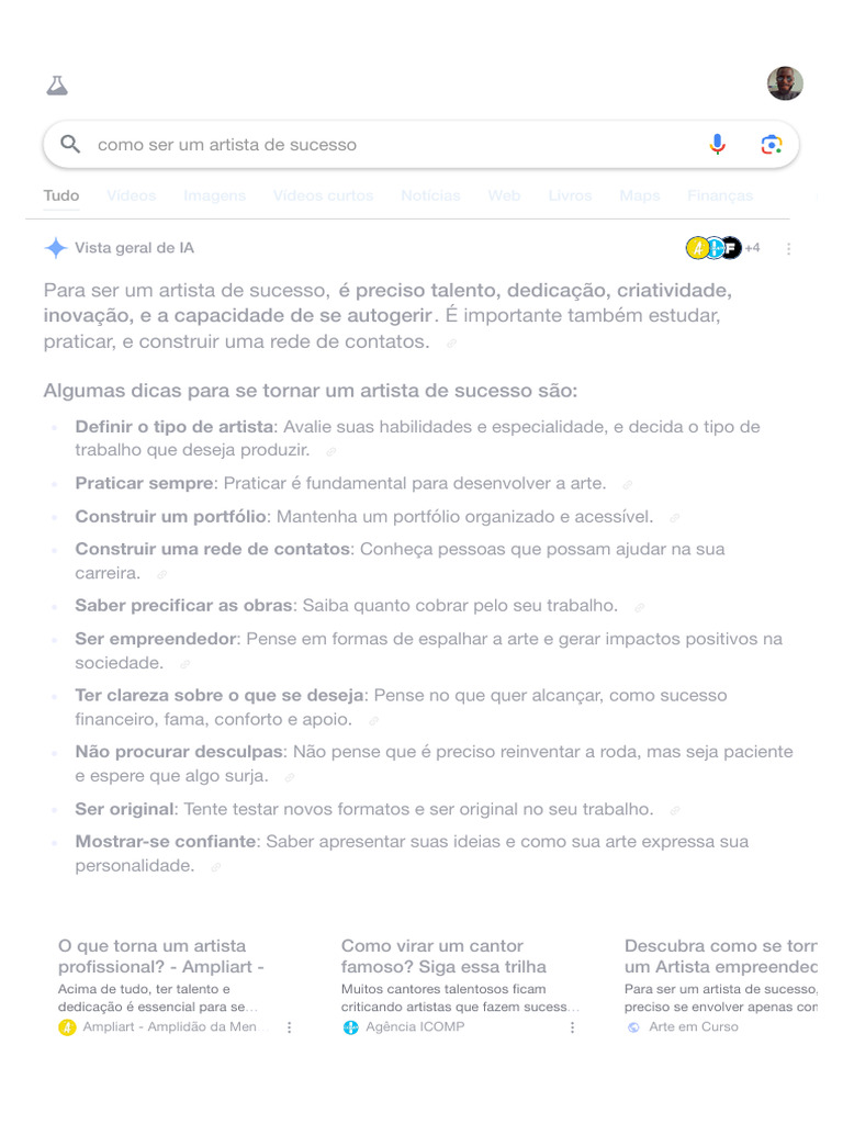 Dicas para Ser um Artista de Sucesso | PDF | Empreendedorismo