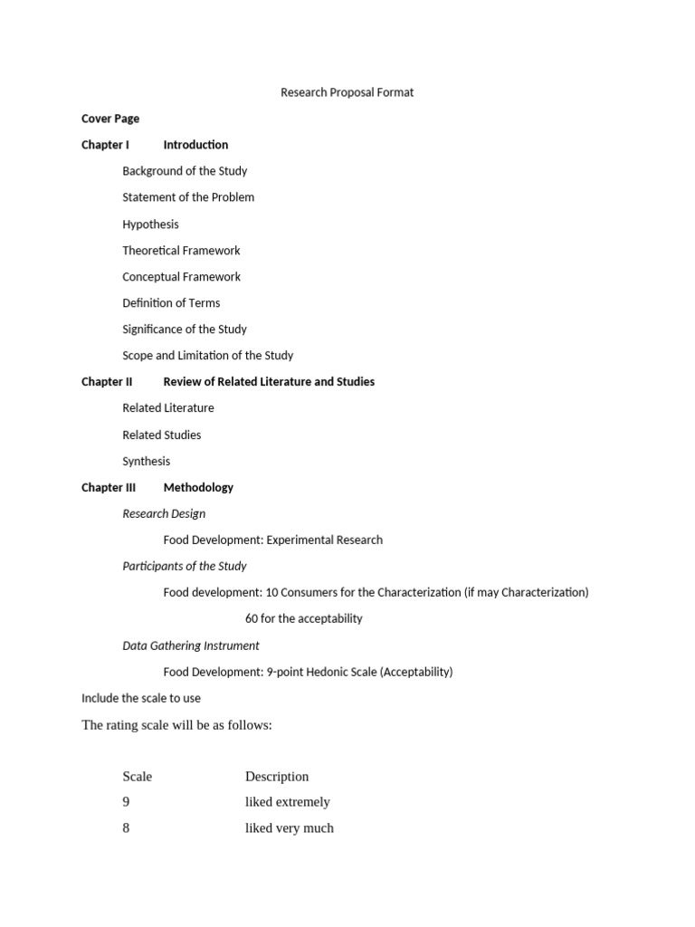 Research Proposal Format | PDF | Statistics | Methodology