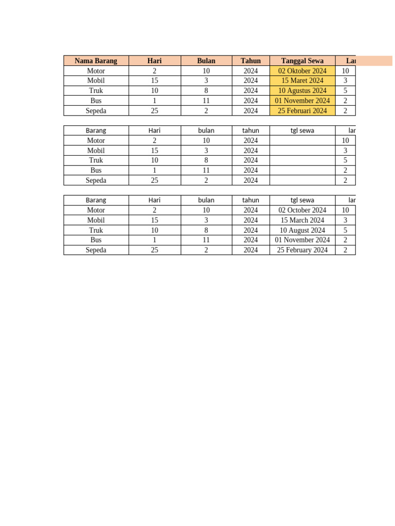 Tugas 4 Excel ilma | PDF
