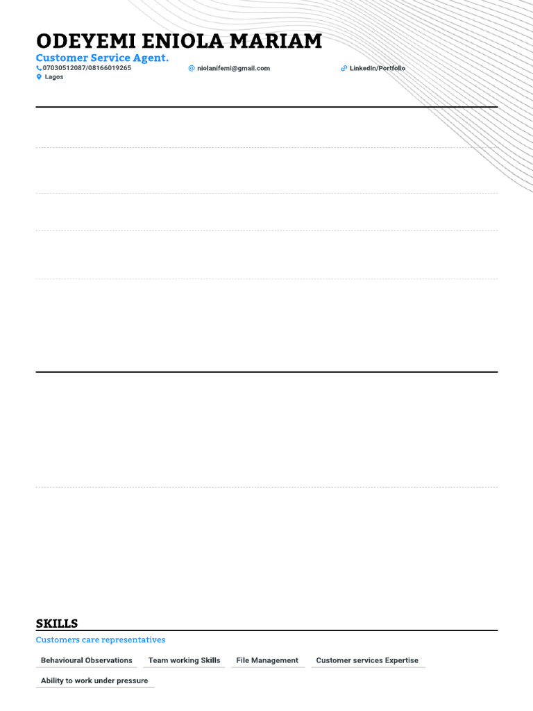 New Odeyemi CV 2 | PDF