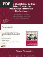 Triage Obstétrico: Proceso y Códigos | PDF | Partería | Cuidado de la salud