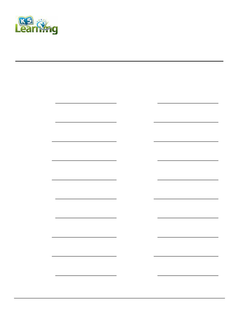 Grade 1 Subtraction Without Regrouping | PDF