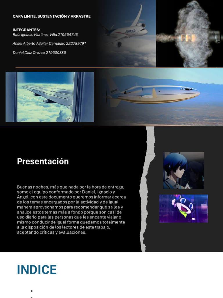 Capa Limite, Sustentación y Arrastre | PDF | Levantar (Fuerza) | Arrastrar (Física)