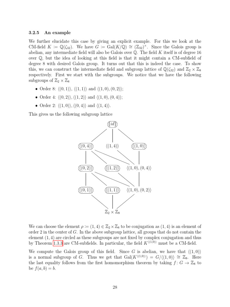 Galois CM Fields of Degree 8, Examples 2 | PDF | Field (Mathematics) | Mathematical Structures