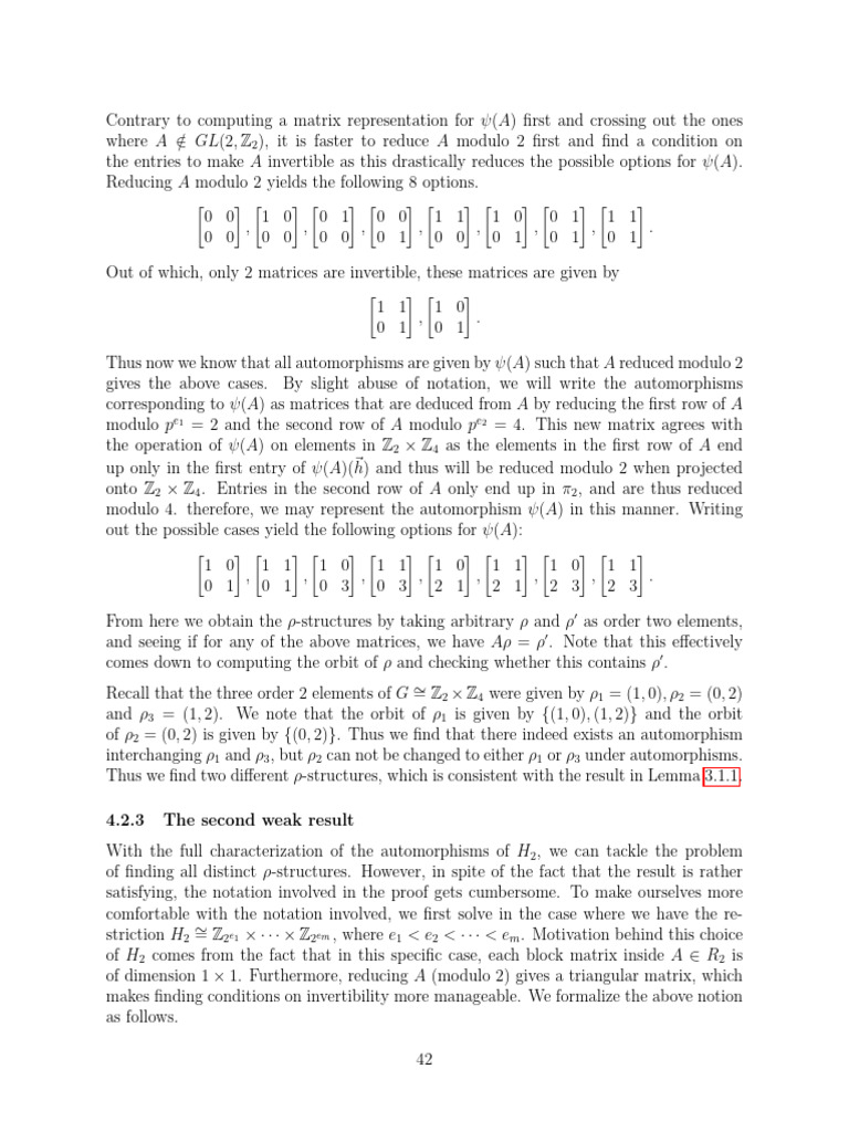 Identification rho-structures of abelian, Galois CM fields | PDF | Index Of A Subgroup | Matrix ...