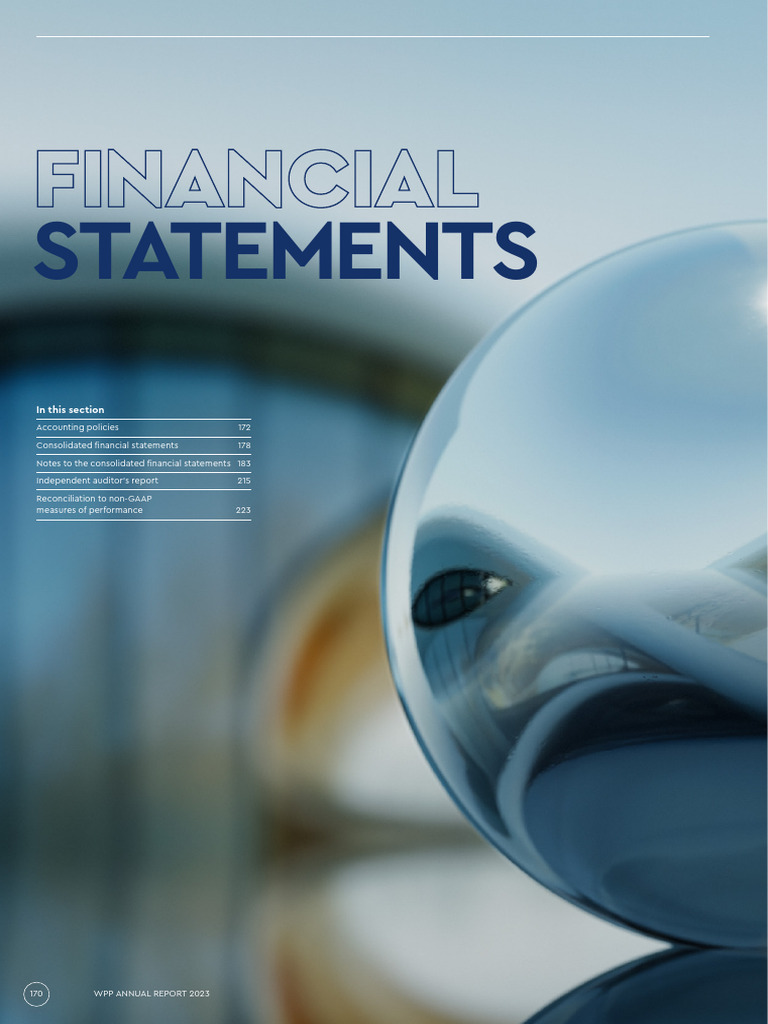 WPP 2023 Consolidated Financial Statements | PDF | Deferred Tax | Fair Value