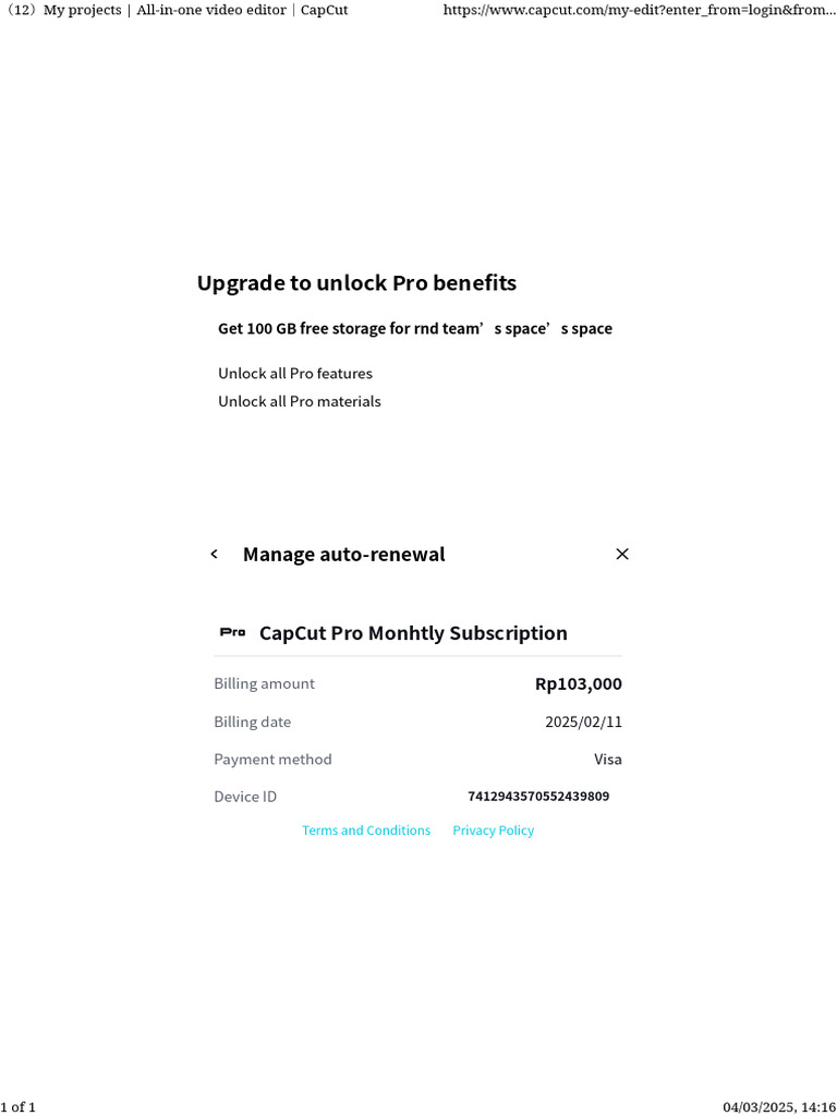 Invoice Capcut Pro 11 2 25 | PDF | Information Appliances | Mobile ...