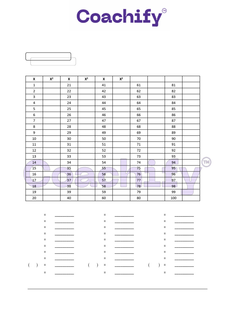 Calculation-2 Squares-1 (2) (2) | PDF | Mathematics | Arithmetic