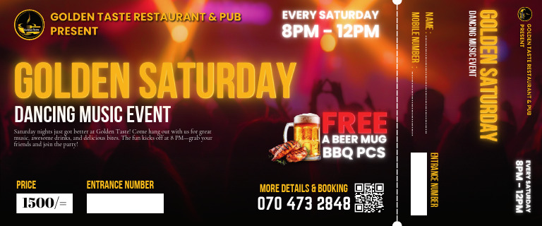 Golden Saturday Ticket | PDF