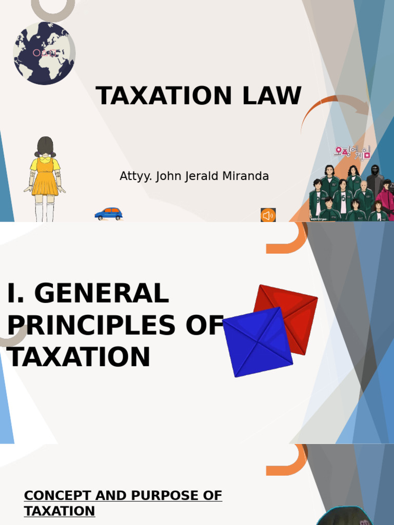Principles of Taxation Law Explained | PDF | Taxes | Taxation In The ...