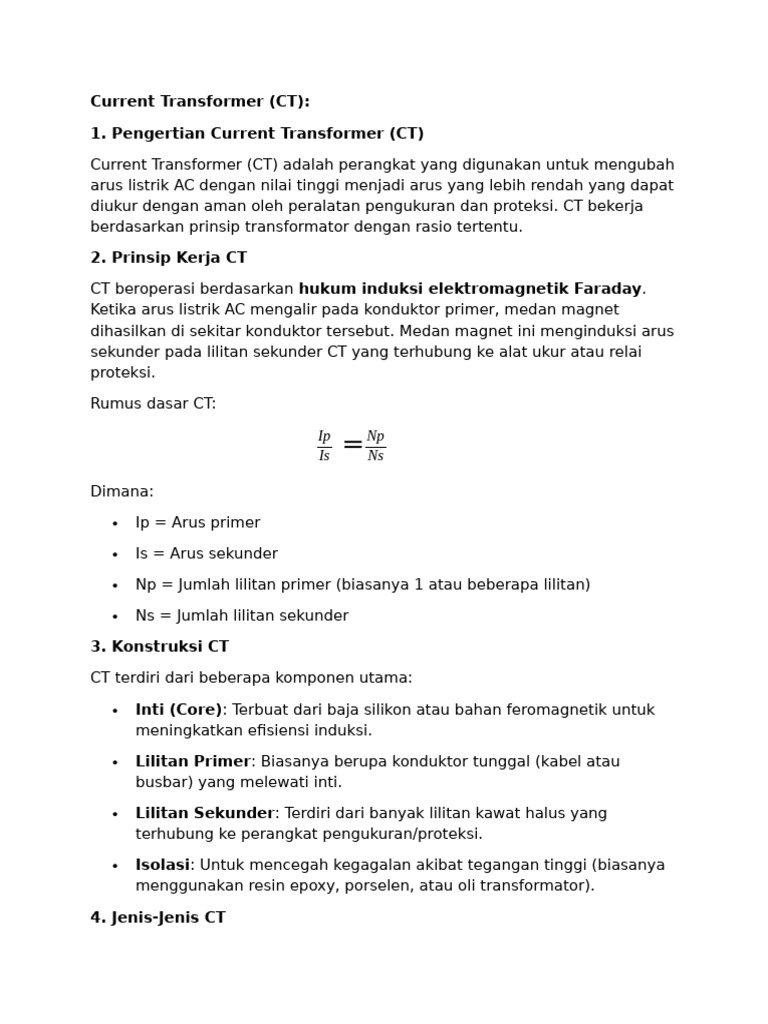 Current Transformer | PDF