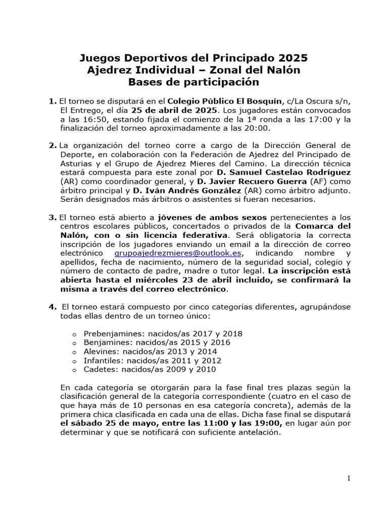 Bases JJDD - Individual - Zonal Nalon - 2025 | PDF