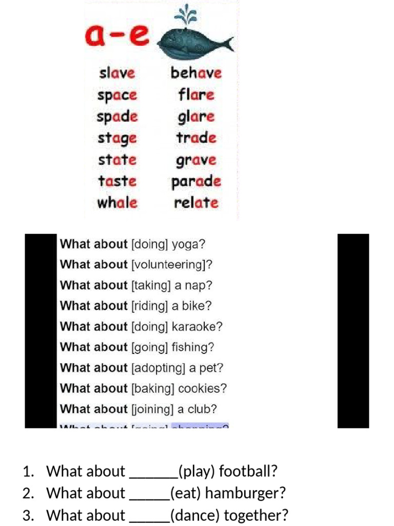 Fun Activities to Suggest | PDF