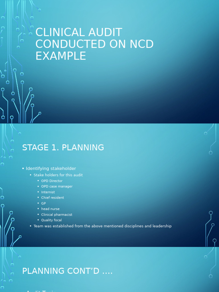 Sample Clinical Audit Example | PDF | Hypertension | Evidence Based ...