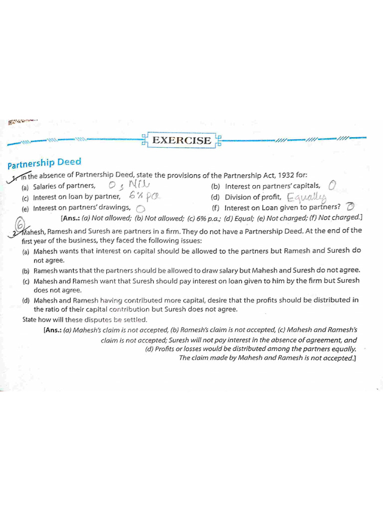 TS Grewal Excercise | PDF