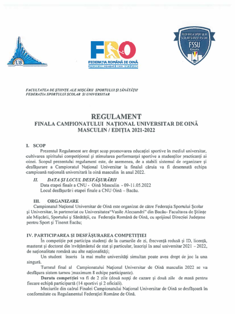 Regulament OINA PDF | PDF