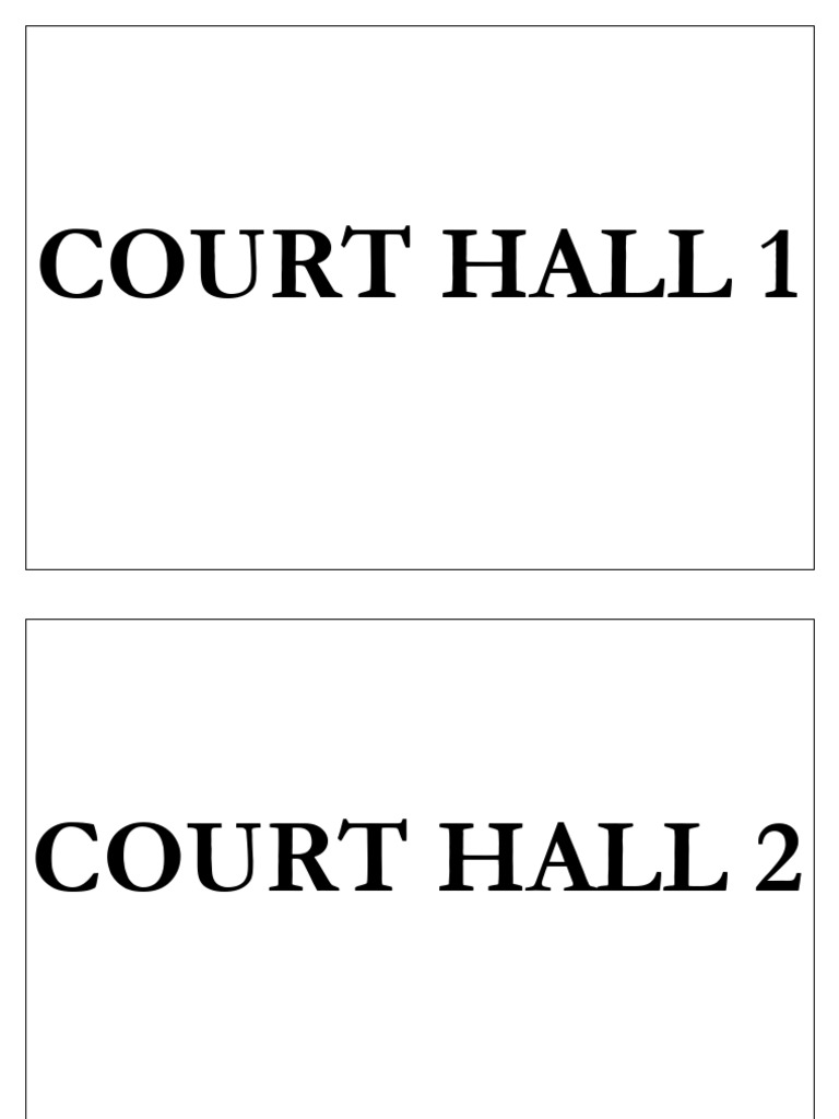 Court Hall | PDF