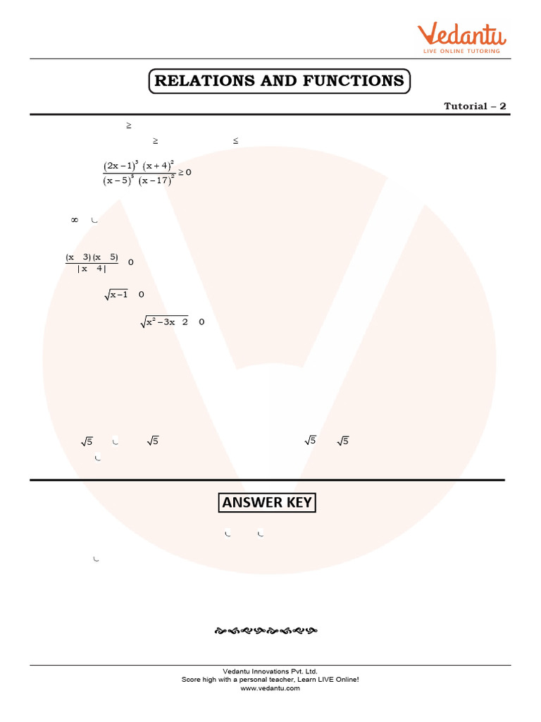 Relations and Functions-T-2 | PDF