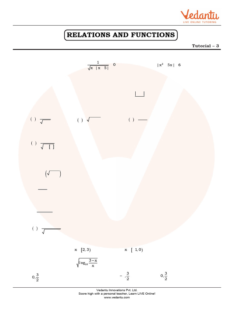 Relations and Functions-T-3 | PDF | Mathematics | Mathematical Analysis