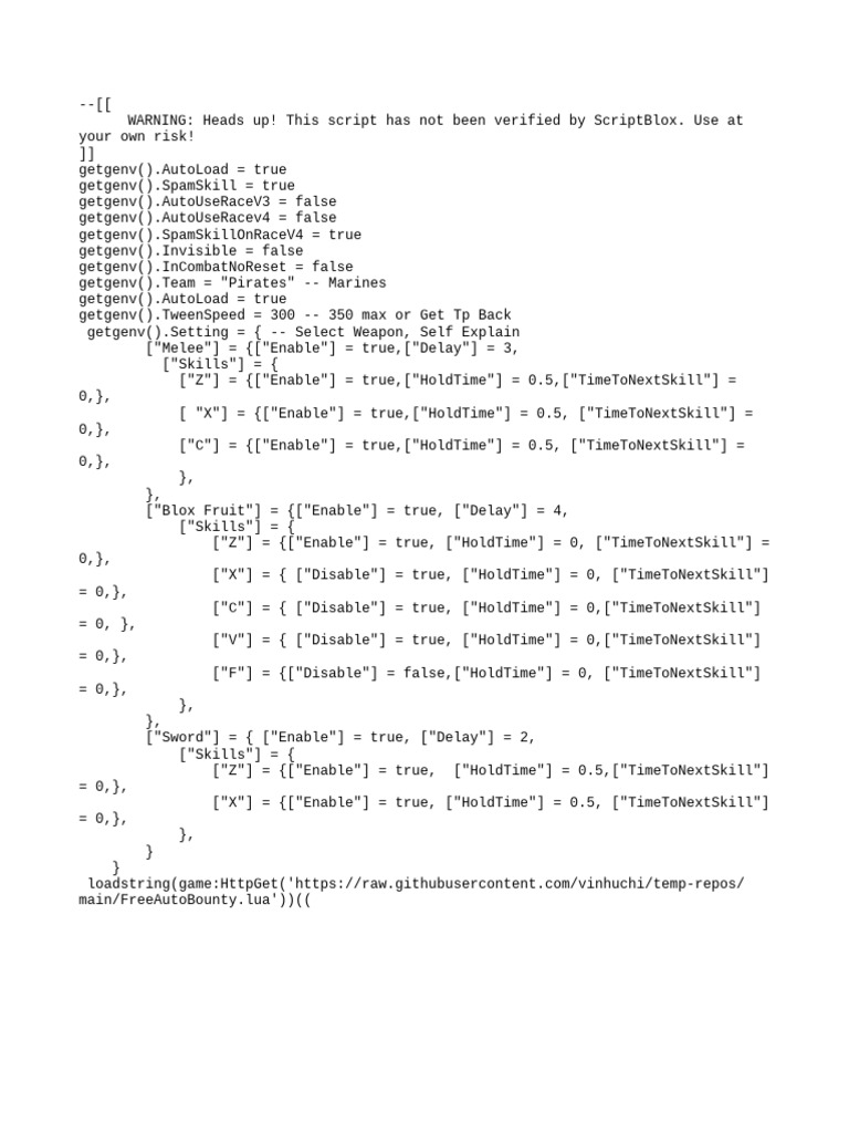 Roblox Auto Bounty W-Azure (V2) | PDF