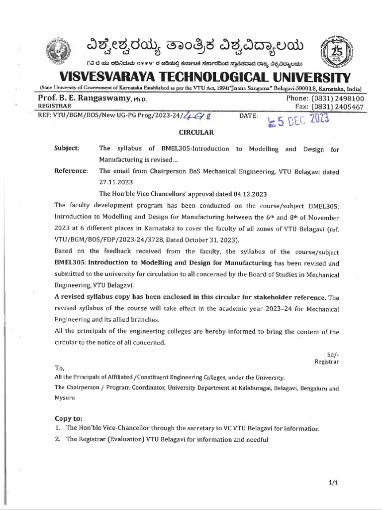 Bmel305 Updated | PDF