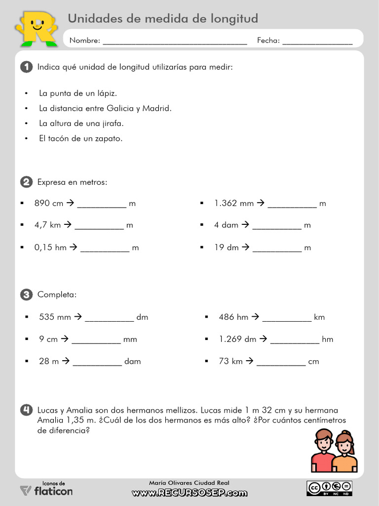 Actividades de Medidas de Longitud para Niños | PDF