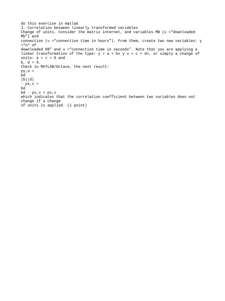 Do This Exercise in Matlab | PDF