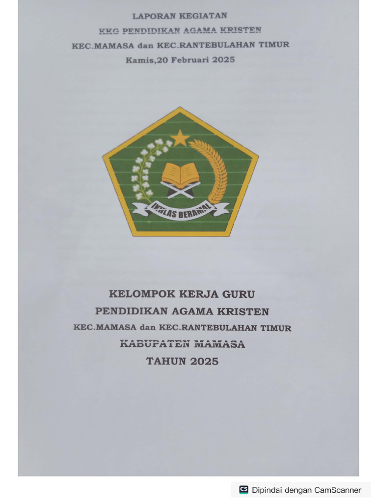 Laporan Kegiatan KKG 2 | PDF