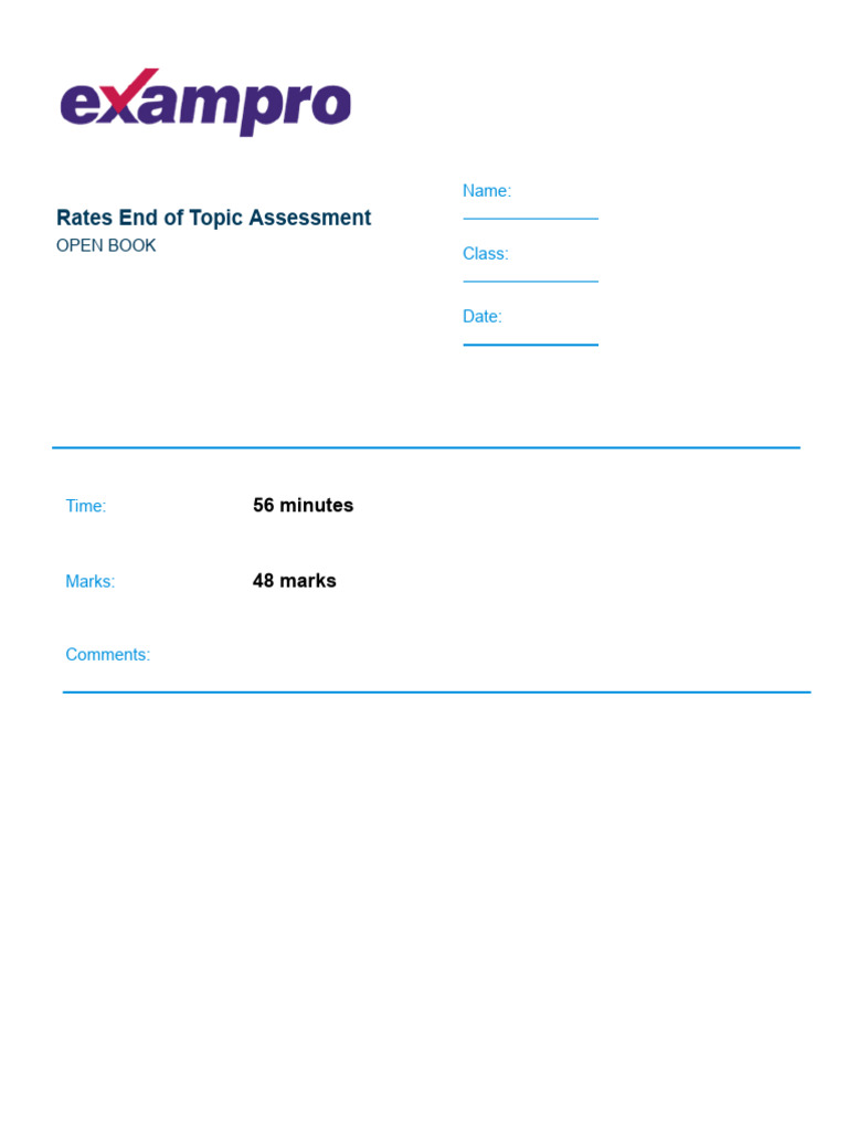Rates End of Topic Assessment | PDF | Acid | Chemical Reactions