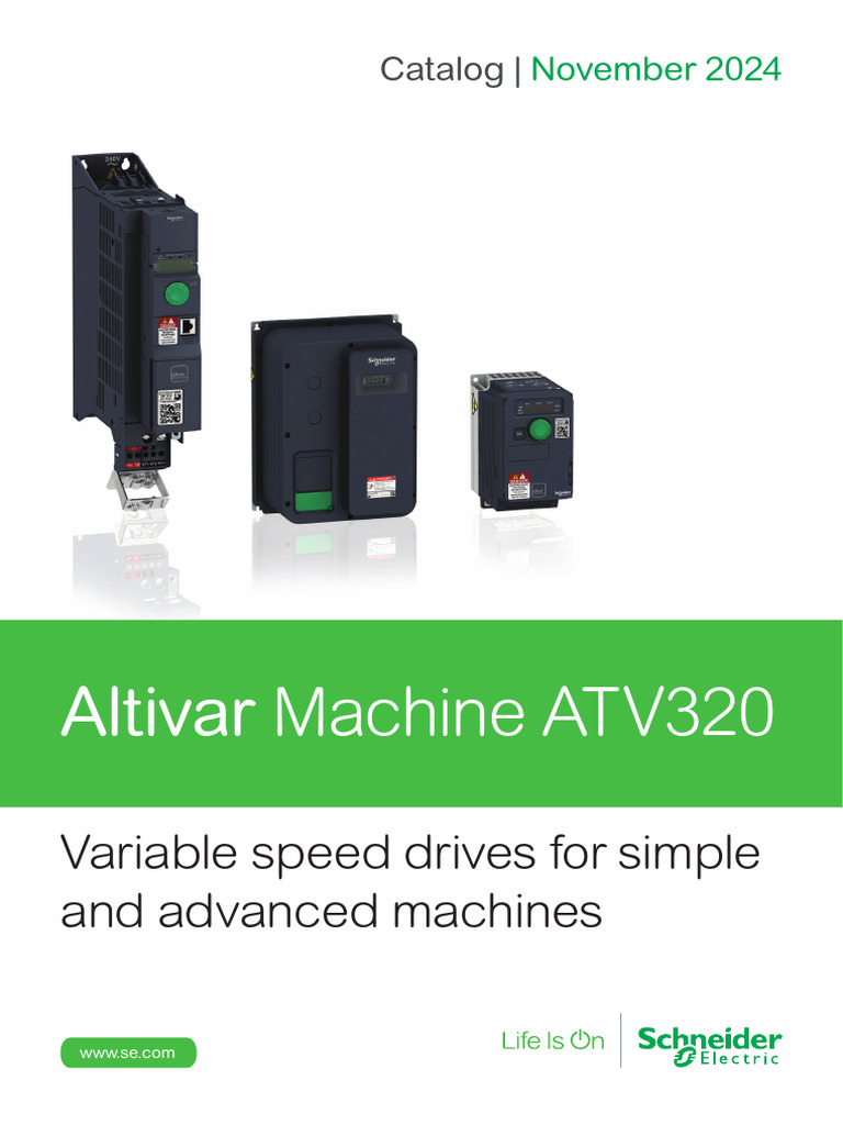 Altivar Machine ATV320 Variable Speed Drives Catalog | PDF | Electric ...