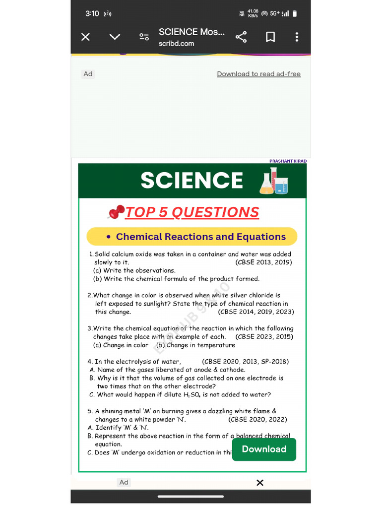 Science Class | PDF