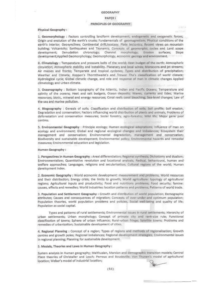 Syll CCE (M) 2019 Geography | PDF | Oceans | Geomorphology