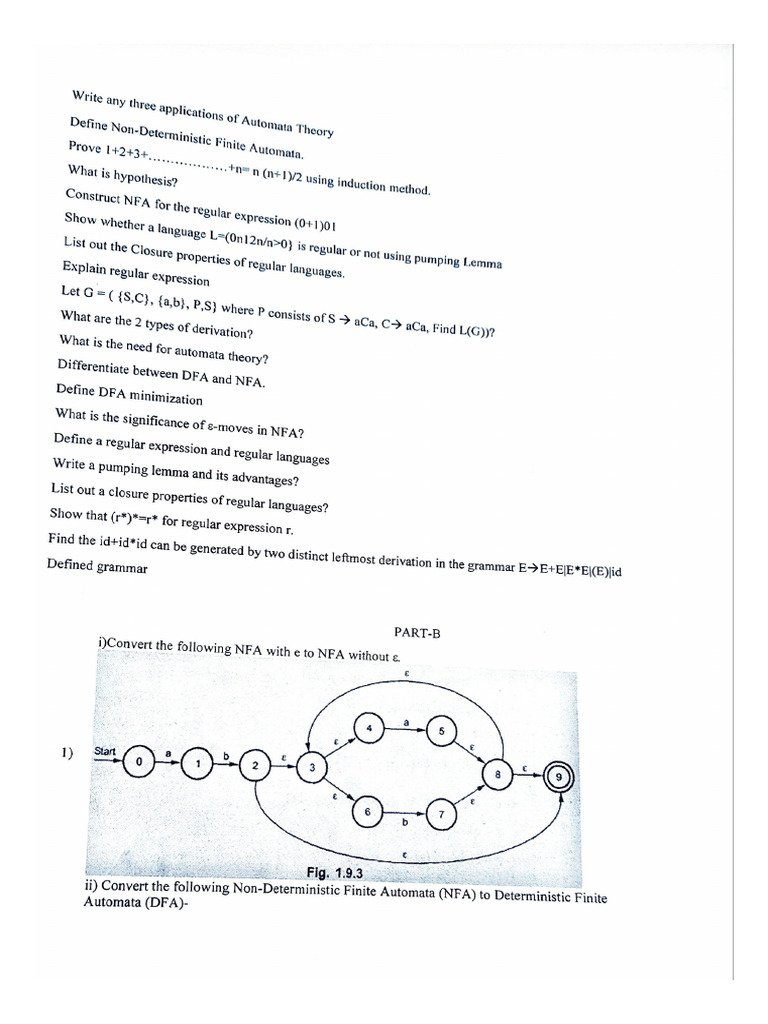 CIA I QP 2 Mark and 16 Marks | PDF