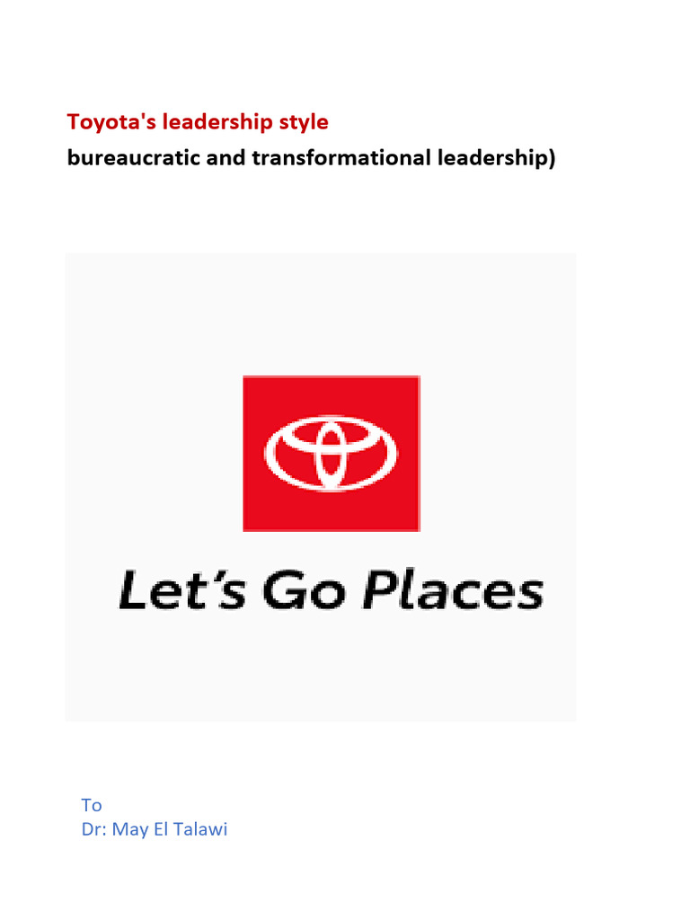 Toyota's Leadership Styles Explained | PDF | Leadership | Toyota