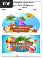 HOLIDAY HOMEWORK Class 1 | PDF