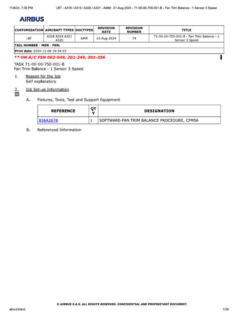 Fan Trim Balance - 1 Sensor 3 Speed | PDF