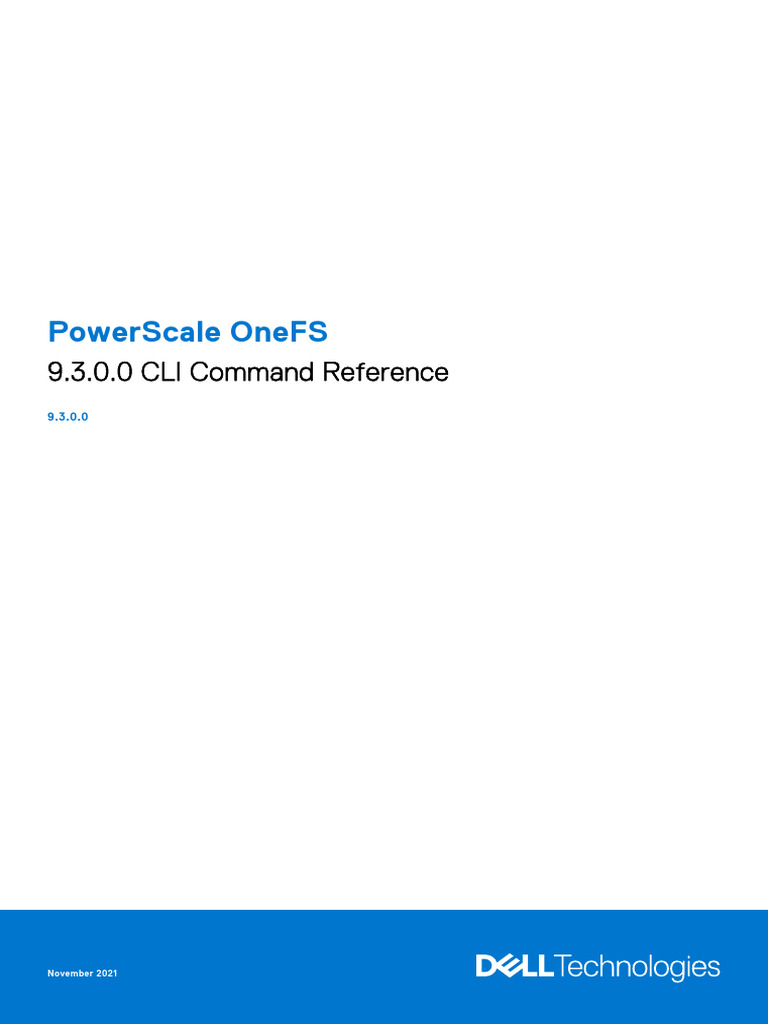 onefs930cliref | PDF | Computer Engineering | Computer Architecture