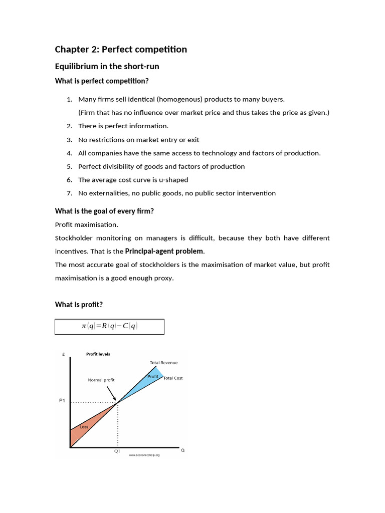 Chapter 2 Perfect Competition | PDF | Supply (Economics) | Perfect ...