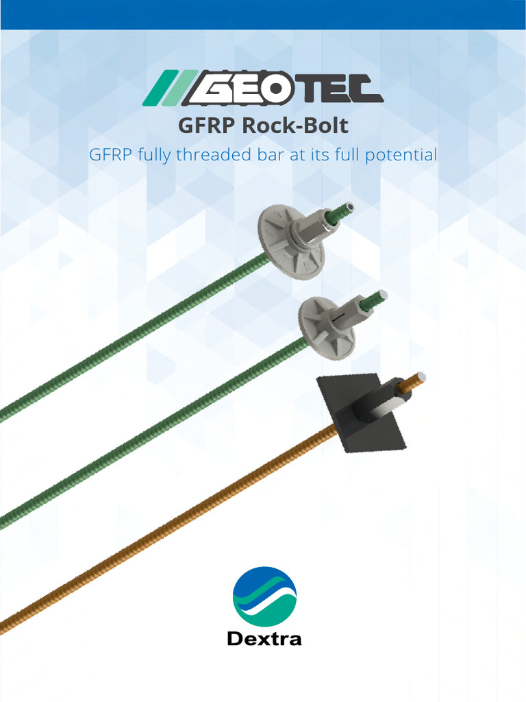 GFRP Rock-Bolt Applications and Benefits | PDF | Fiberglass | Fibre ...