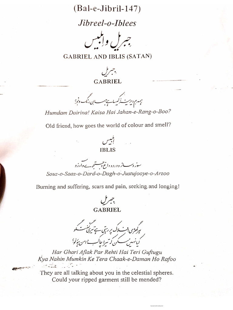 Allama Iqbal Poems (Text) | PDF