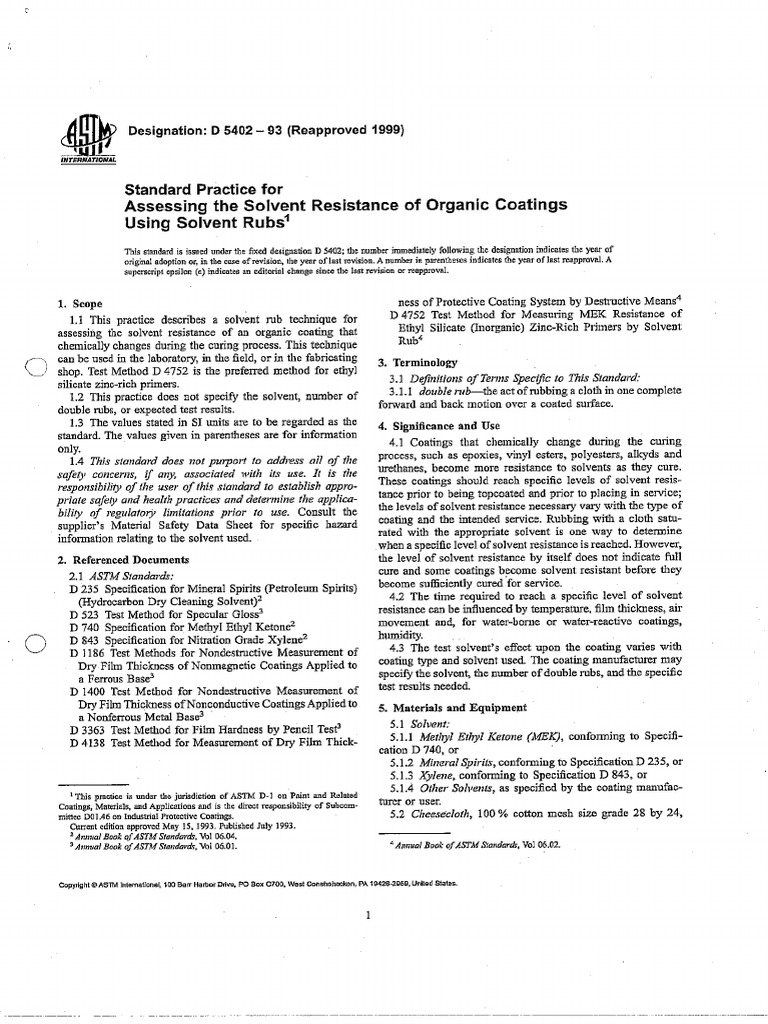 Astm D5402 - 1999 | PDF